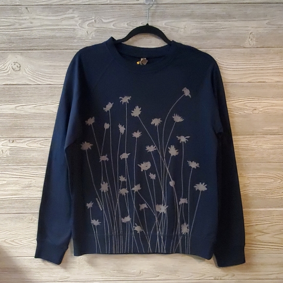 Marushka | Tops | Navy Sweat Shirt | Poshmark